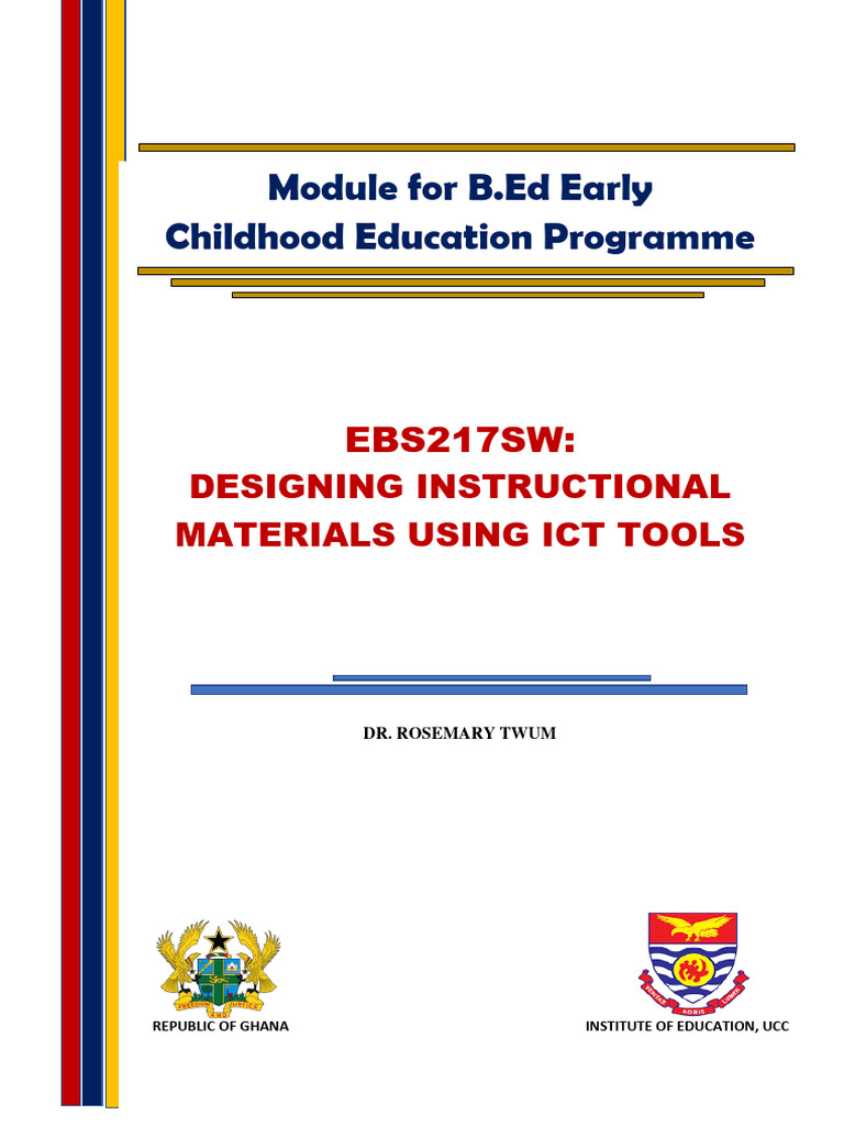 Ebs 217SW - Designing Instructional Materials Using Ict | PDF | Instructional Design | Learning