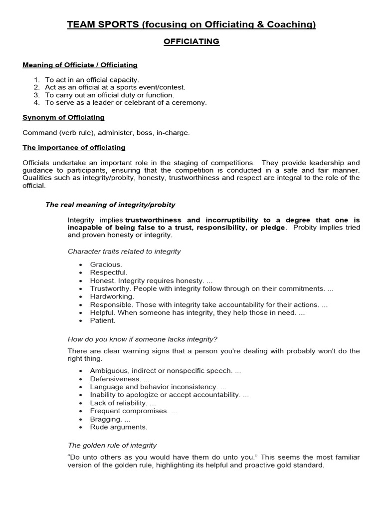 Officiating in Football Basketball | PDF | Referee | Association Football