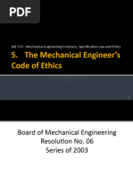 Code of Ethics For Mechanical Engineers | PDF | Engineer | Profession