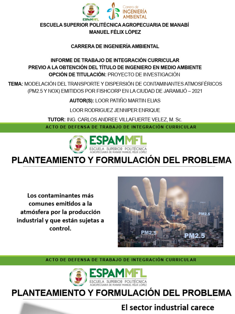 ANEXO 02. FORMATO PRESENTACIÓN LOOR-LOOR (1) | PDF | La contaminación ...