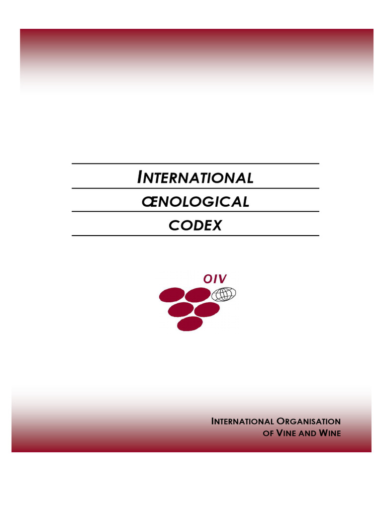 Codex 2021 Practicas Enolicas Pdf Acid Solubility