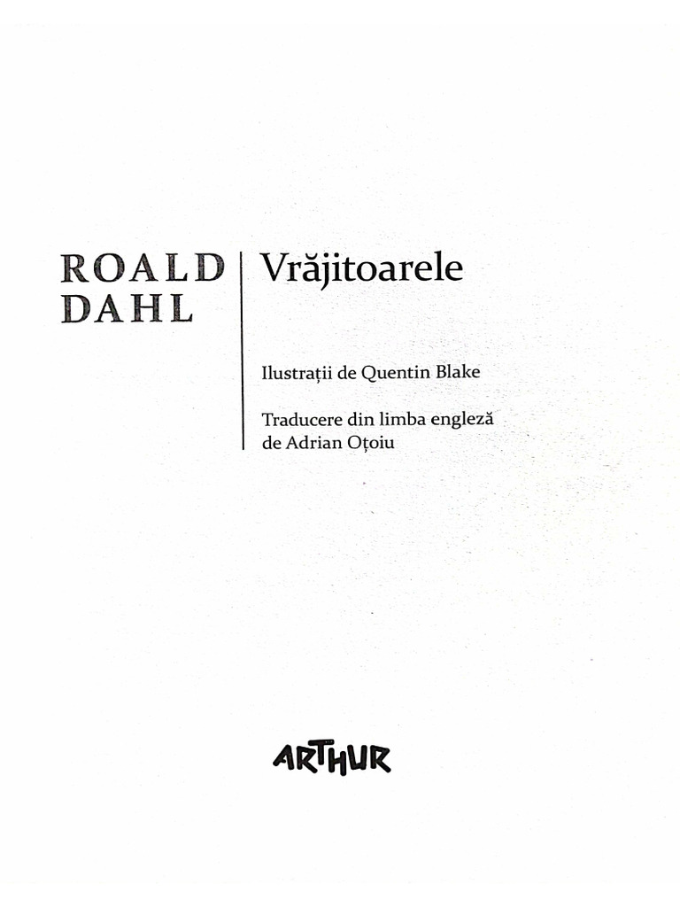 Vrăjitoarele de Roald Dahl | PDF