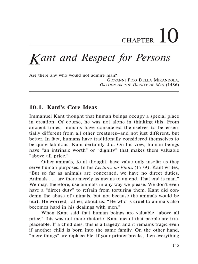 Kant's Core Ideas | PDF | Immanuel Kant | Rationality