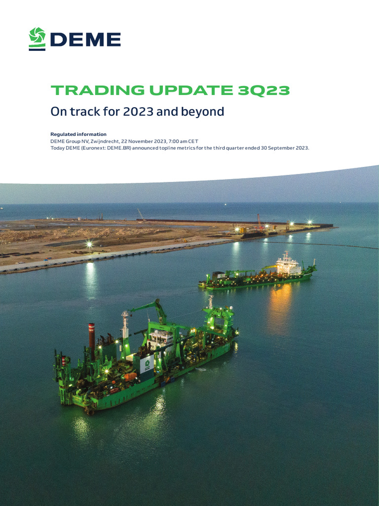 Deme | PDF | Infrastructure | Dredging