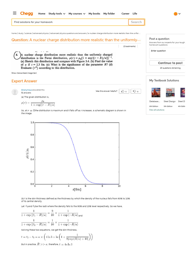 A Nuclear Charge Distribution More Realistic Than ... | PDF | Physics ...