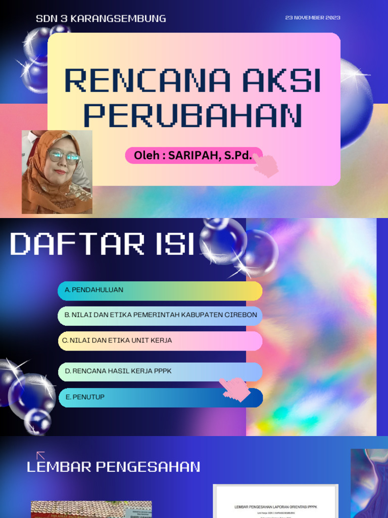 Rencana Aksi Perubahan - Saripah | PDF