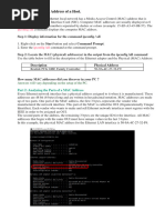 9.1.3 Packet Tracer - Identify MAC and IP Addresses | PDF | Computer Network | Ip Address