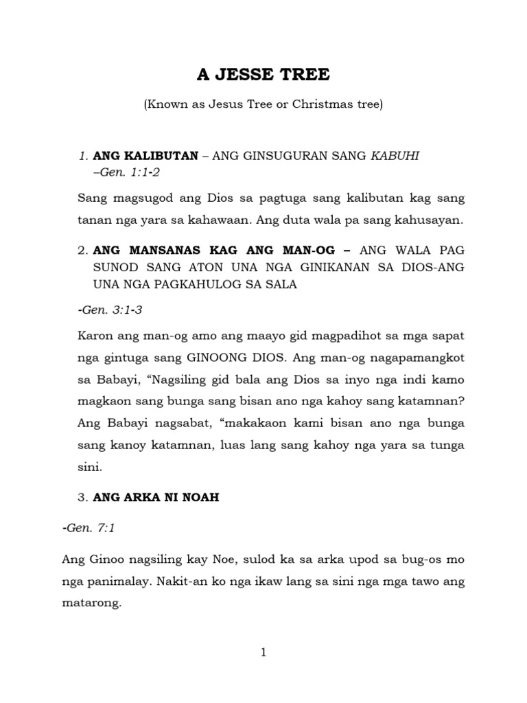 A Jesse Tree | PDF