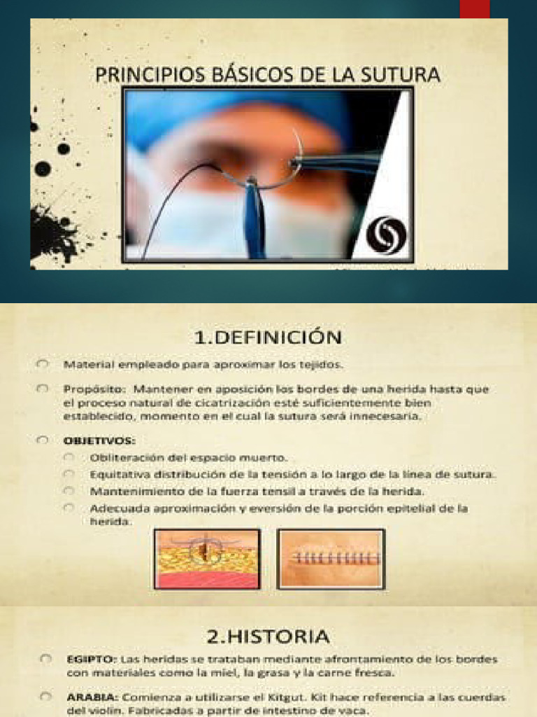 Basico Suturas | PDF | Seda | Sutura Quirúrgica