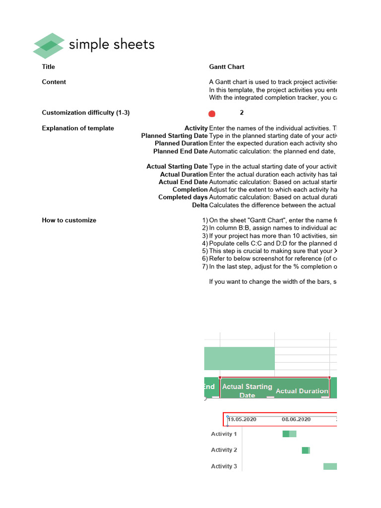 Gantt Chart Updated Version | PDF | Computing | Software