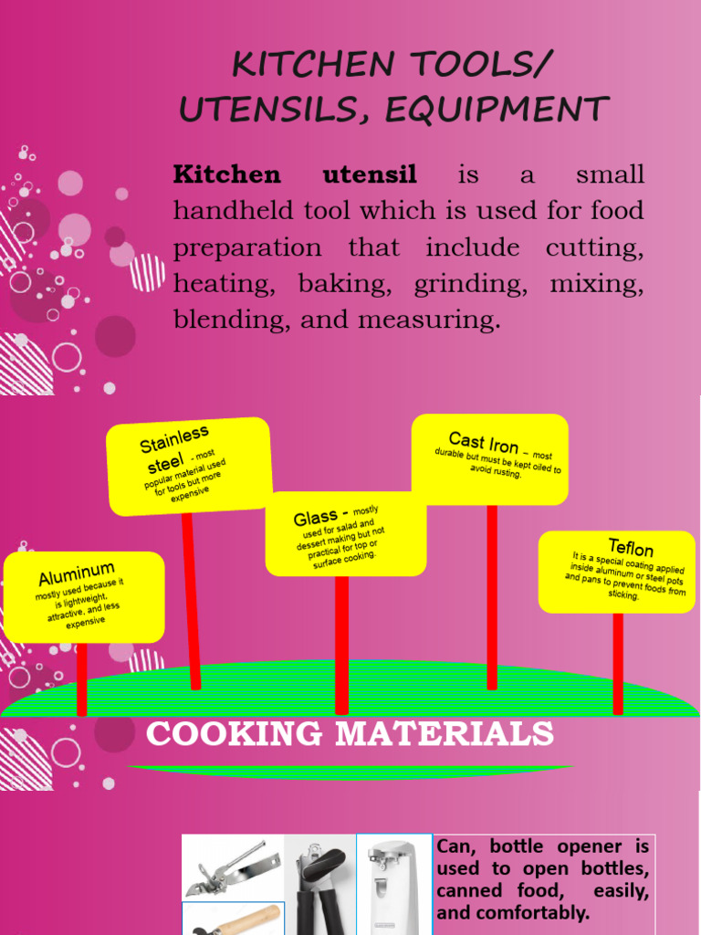 Lesson 1 | PDF | Kitchen Utensil | Spoon