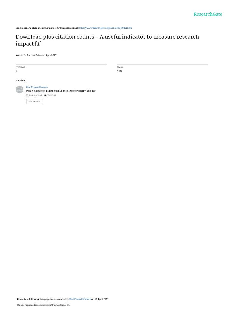 Plus Citation Counts - A Useful Indicator To Measure Research Impact ...