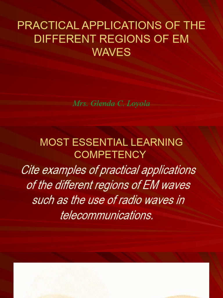 Radio Waves Application in Communication | PDF | Radio | Radio Wave