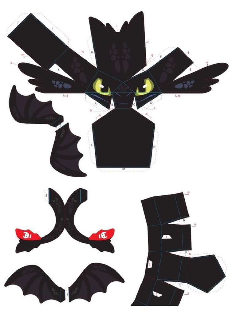 Toothless Cut Out | PDF