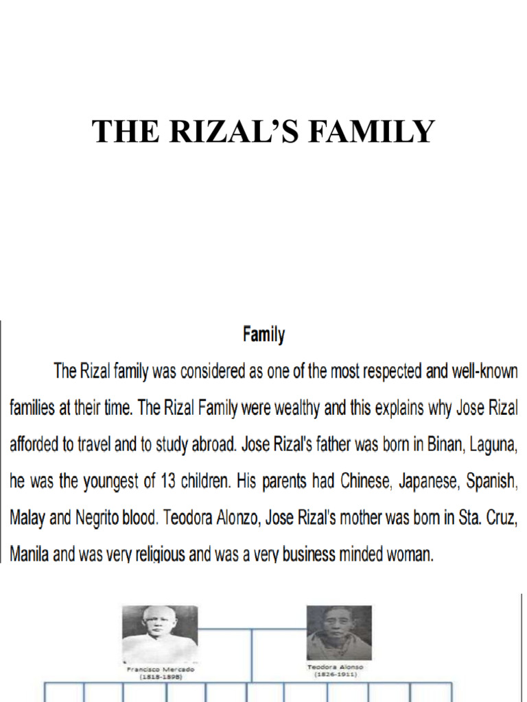 Ancestry of Rizal | PDF | Philippines
