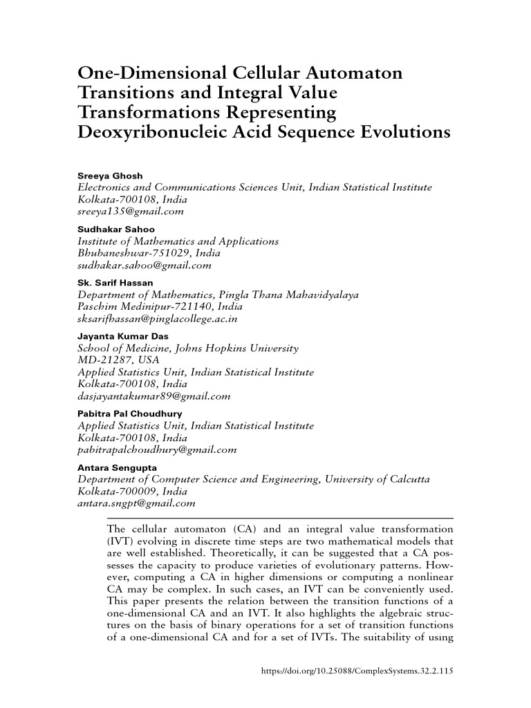 One-Dimensional Transitions Transformations Deoxyribonucleic | PDF | Nucleotides | Dna