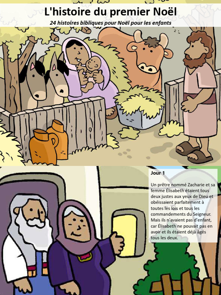 L'Histoire Du Premier Noël - 24 Histoires Bibliques Pour Noël Pour Les ...