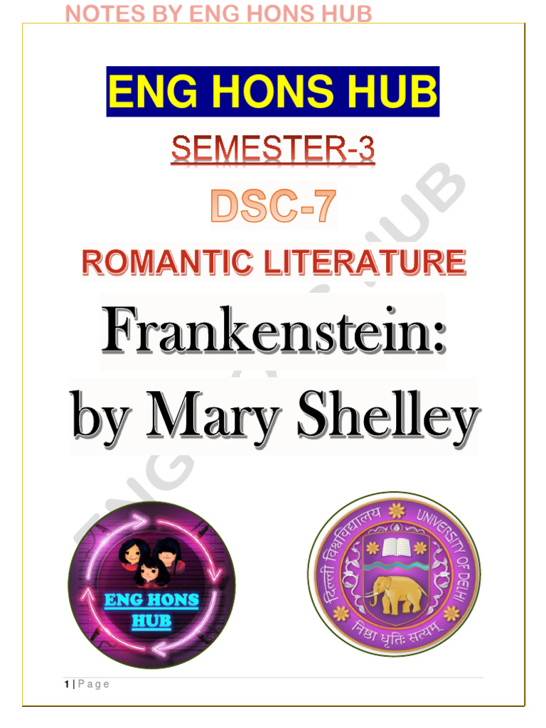 Frankenstein by Mary Shelley | PDF | Frankenstein | Mary Shelley