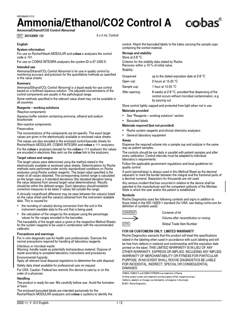 Ammonia/Ethanol Control for Analyzers | PDF | Waste | Ammonia
