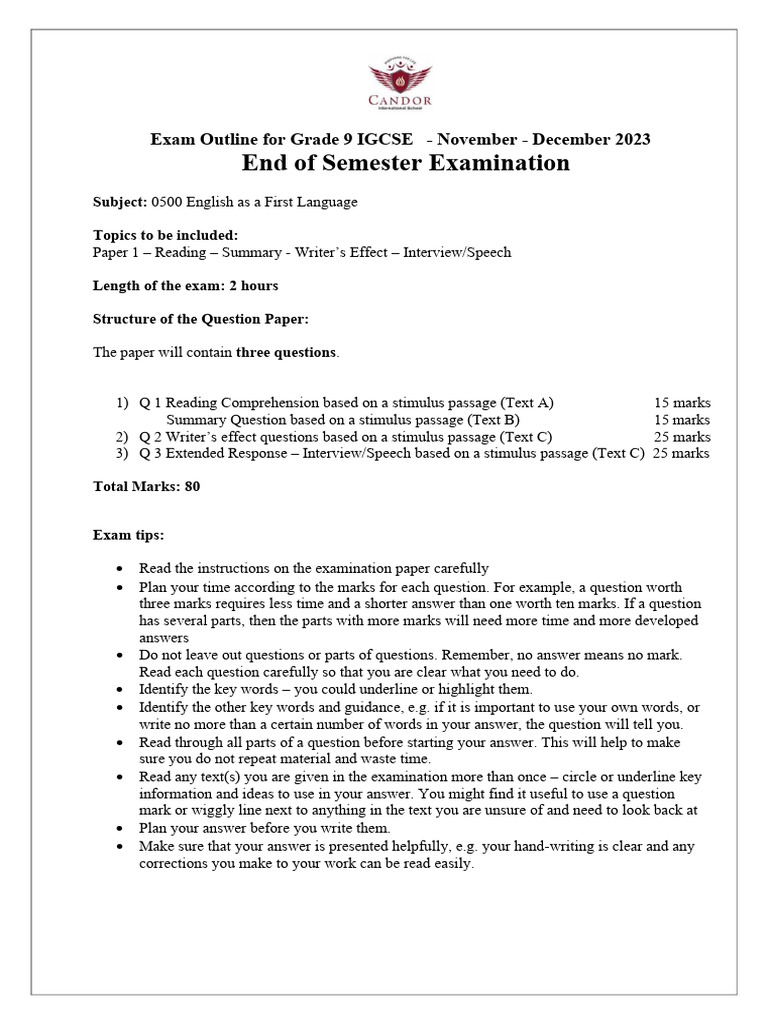 EOY Outline | PDF | Function (Mathematics) | Quadratic Equation