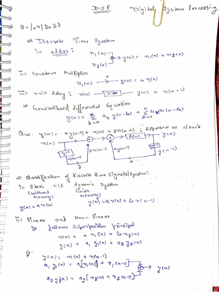 DSP Notes | PDF