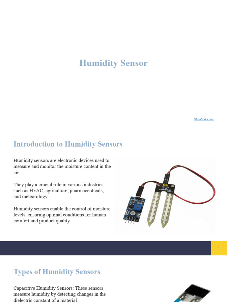 Humidity Sensor | PDF | Humidity | Capacitor