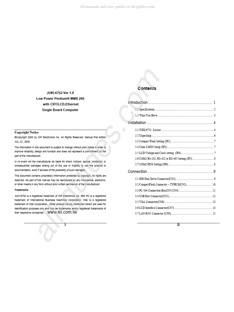Icp Electronics Juki 6752 Manual 21 | PDF | Random Access Memory ...