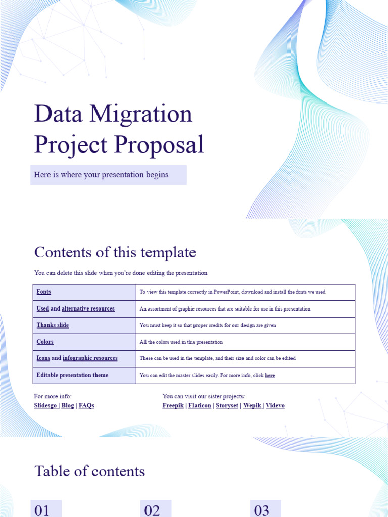 Data Migration Project Proposal | PDF | Infographics | Customer ...