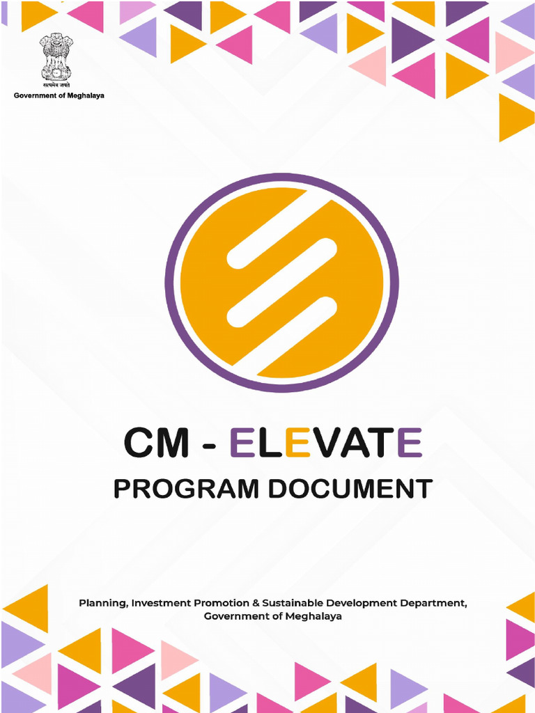 CM ELEVATE Program Document | PDF | Economic Growth | Entrepreneurship