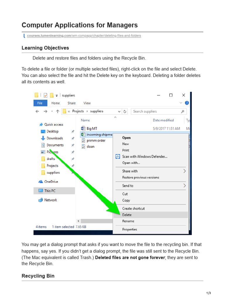 File & Folder Management 03 | PDF | Software | System Software