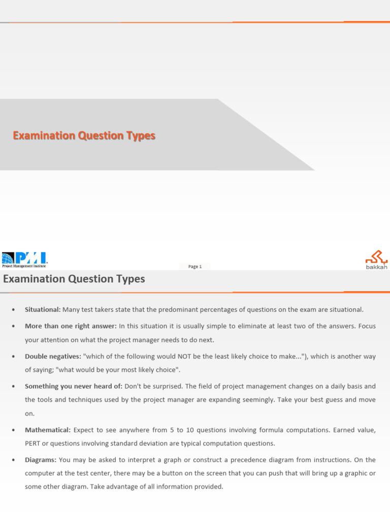 PMP Exam Tricks and Tips | PDF