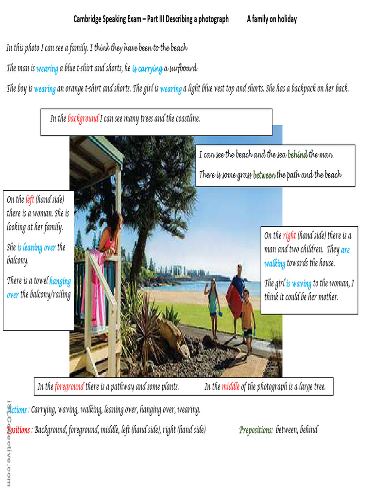 Cambridge B1 - Speaking Test PT III | PDF
