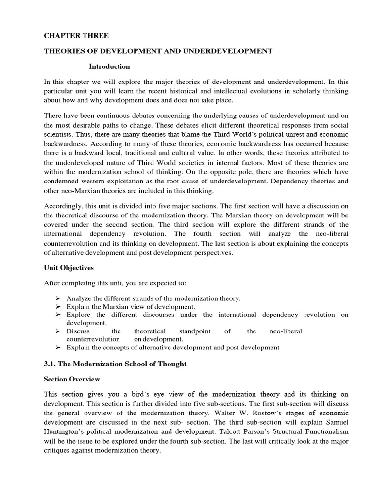 Dev't Theory & Practice CHAP 3 | PDF | Value (Economics) | Capitalism