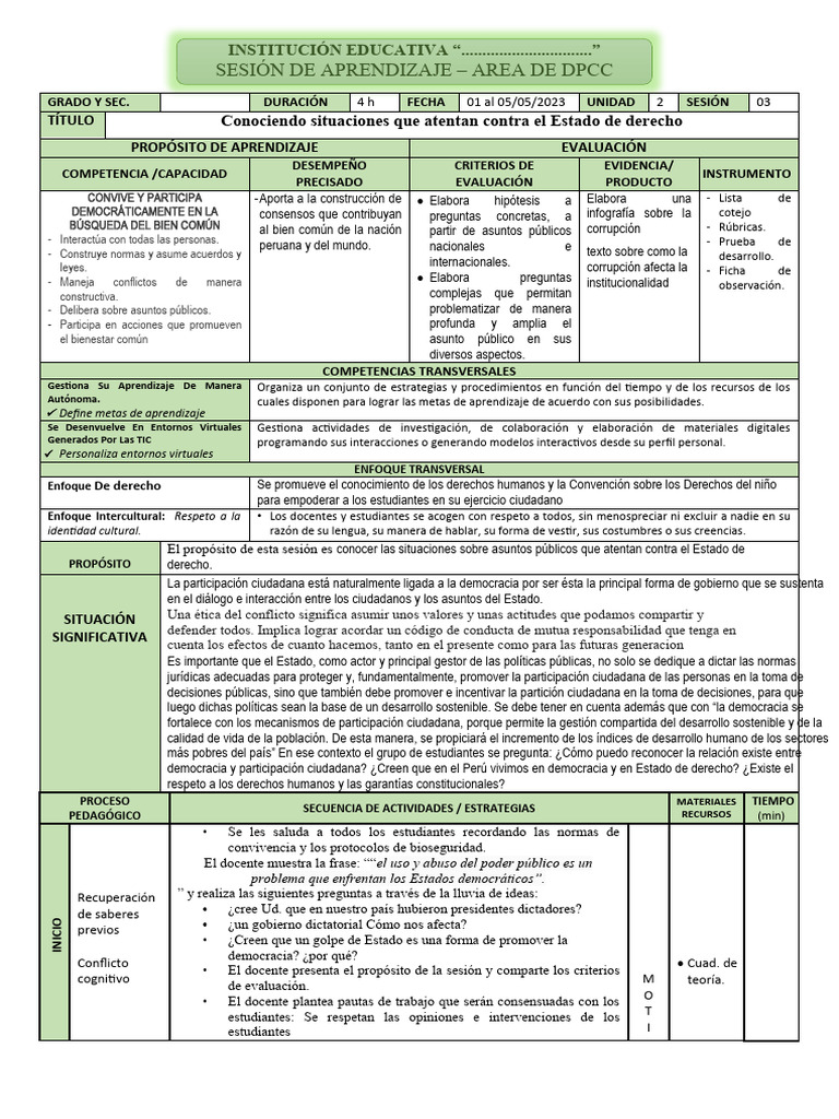 DPCC 5to Grado | PDF | Democracia | Ideologías políticas