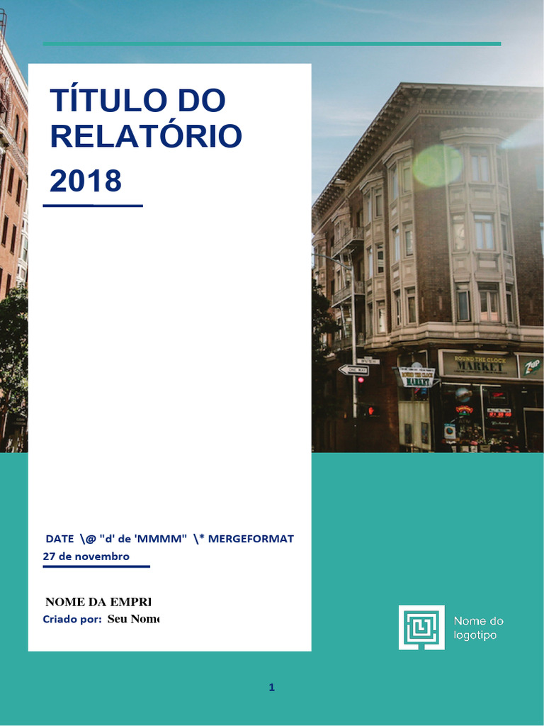 Modelo Relatorio 2024 | PDF