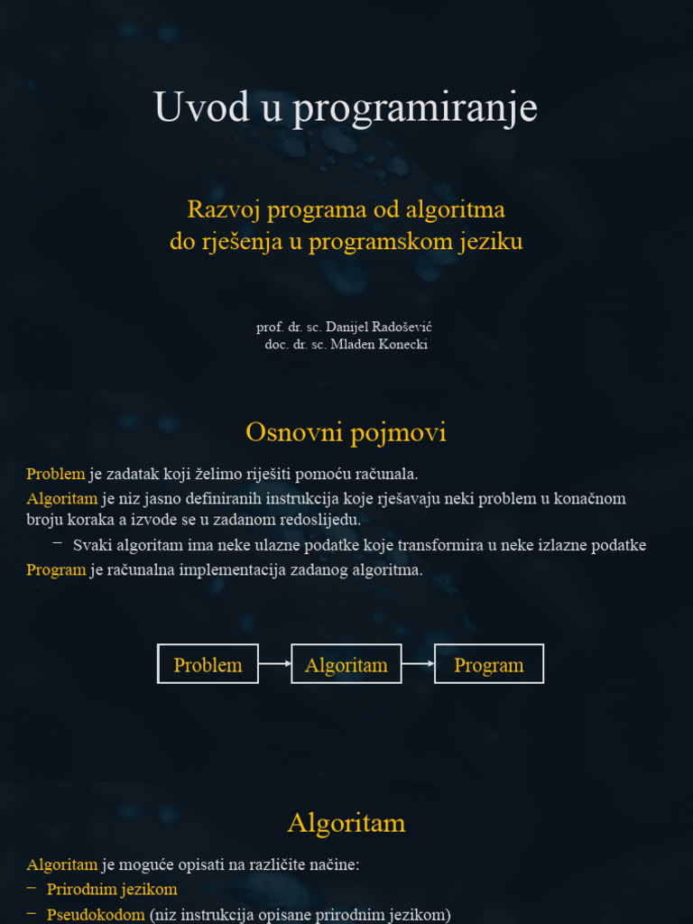 01 Predavanje | PDF