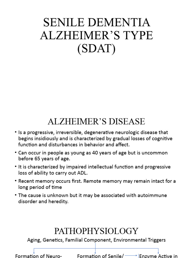 Alzheimers Disease 2 | PDF | Alzheimer's Disease | Dementia
