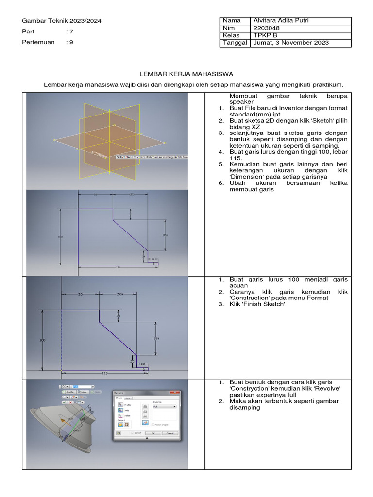 Laporan Harian Gamtek 5 - Alvitara A.P (2203048) | PDF
