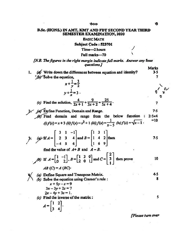 Basic Math Questions 182 191 | PDF