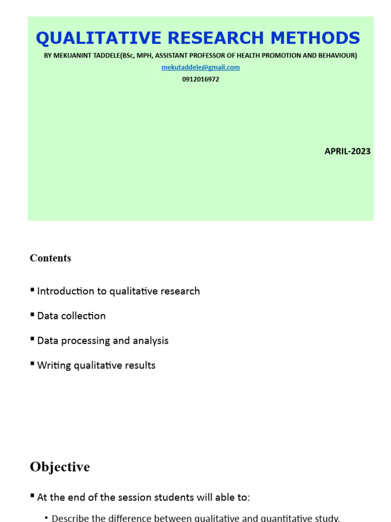Qualitative Research Best | PDF | Qualitative Research | Focus Group