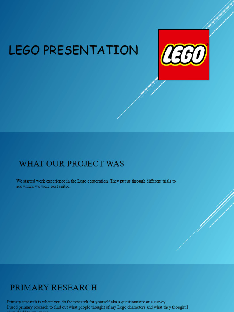 LEGO Project: Research and Design Insights | PDF | Cognition | Psychology