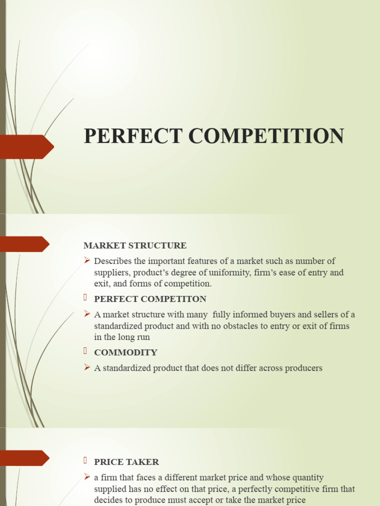 Chapter 8 PErfect Compettion and Monopoly | PDF | Perfect Competition ...