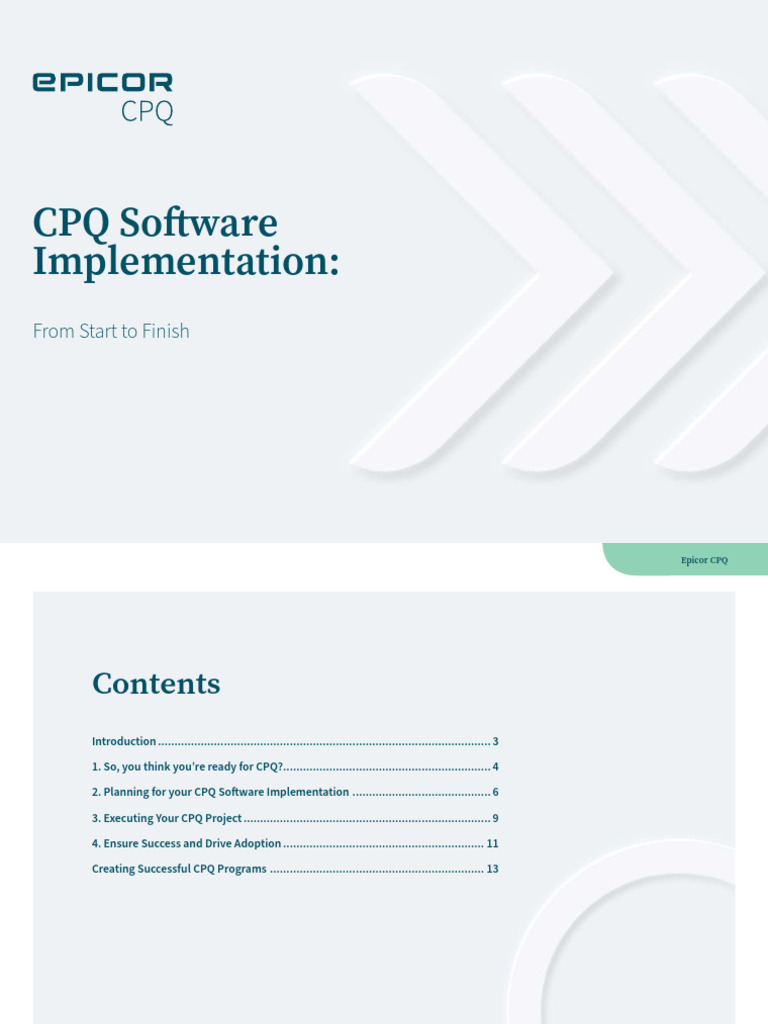 Cross CPQ Software Implementation Web Ebook en Us | PDF | Sales | Quality Assurance
