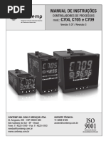 Manual de Instruções C714 e C715 | PDF | Termopar | Relé