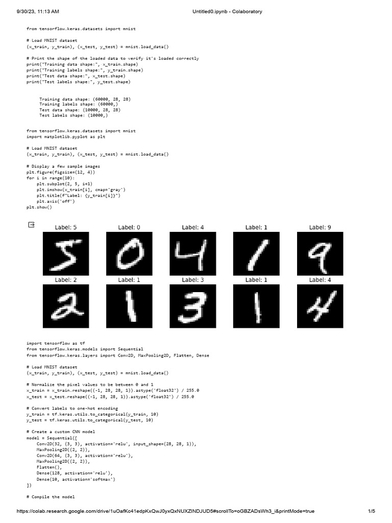 MNIST CNN & SVM Classification | PDF | Support Vector Machine | Multivariate Statistics