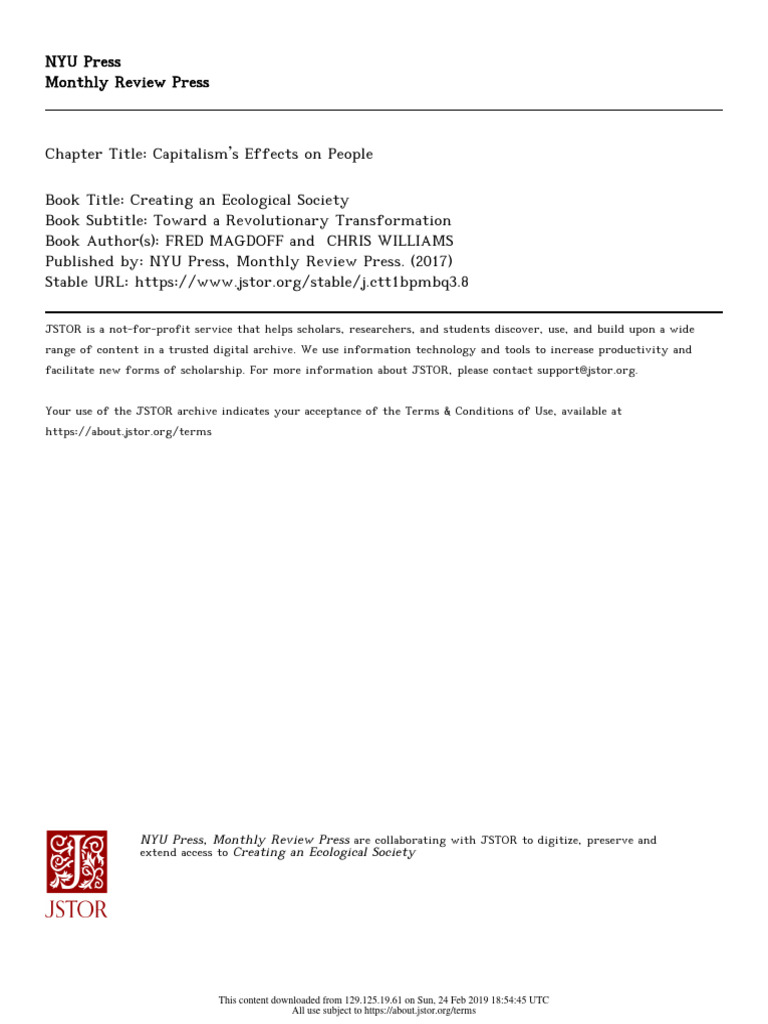 Capitalism's Impact on Human Well-being | PDF | Poverty | Poverty ...