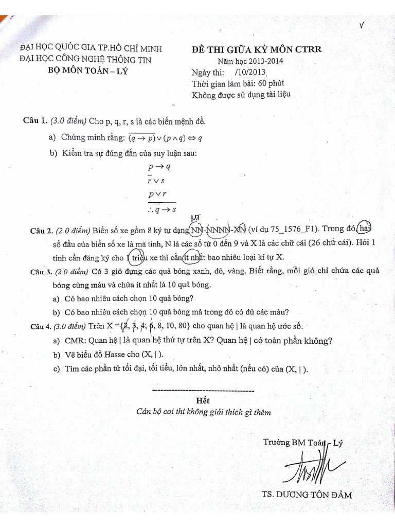 (BHT CNPM) CTRR GK1 - 2013-2014 | PDF