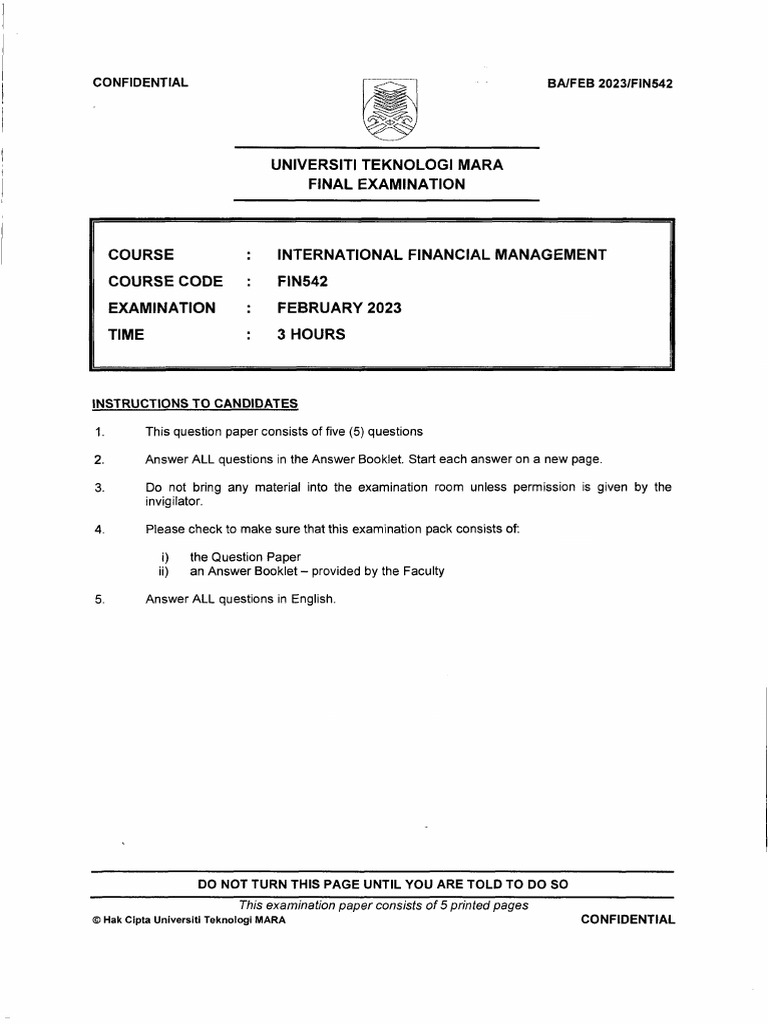 Fin542 Pyq | PDF | Option (Finance) | Futures Contract