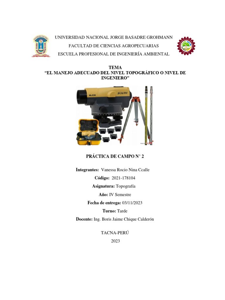 Nivel Topografico | PDF | Topografía | Science