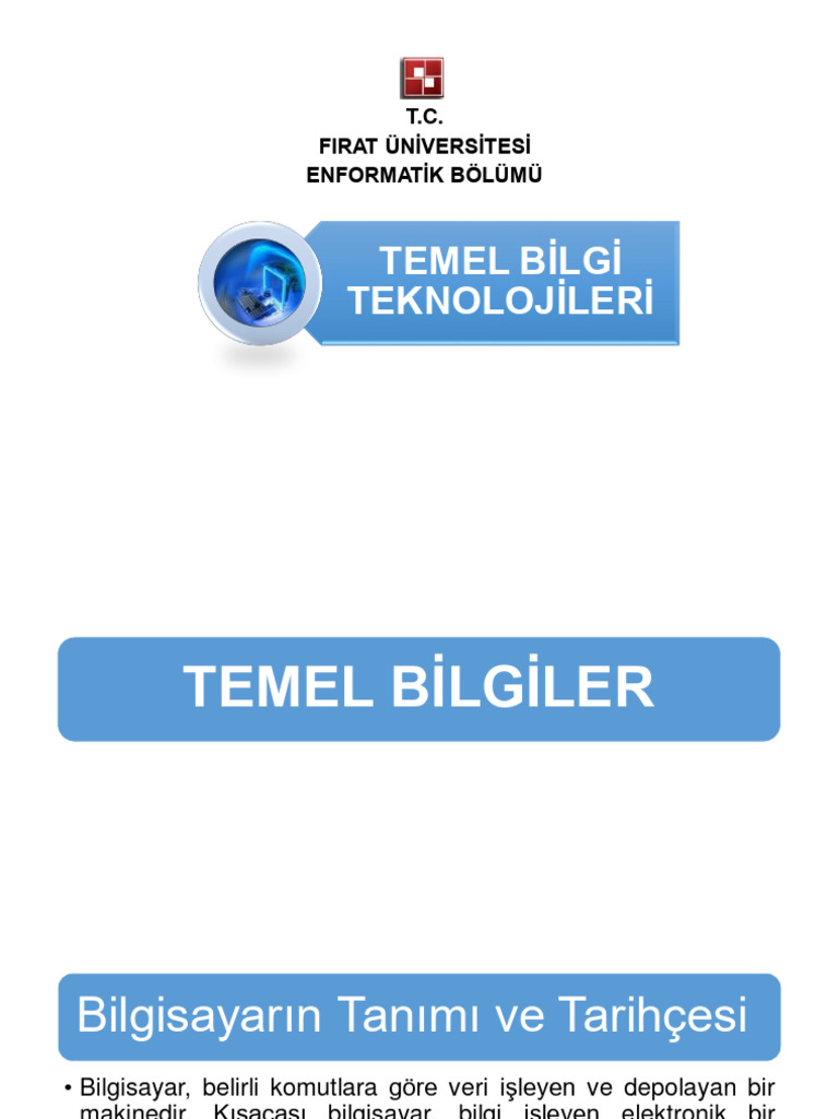 Temel Bilgiler | PDF